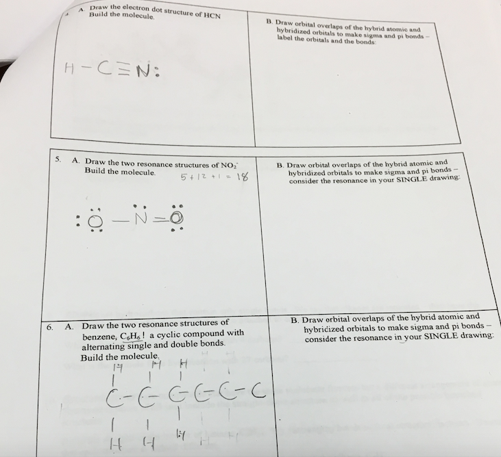 Solved A Draw The Electron Dot Structure Of Hcn Build The