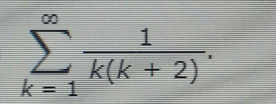 Solved Sigma k=1 to infinite 1/k(k+2). | Chegg.com