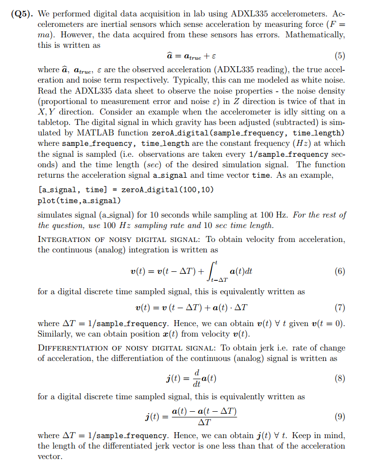 c) Write MATLAB/Octave code for this linear | Chegg.com
