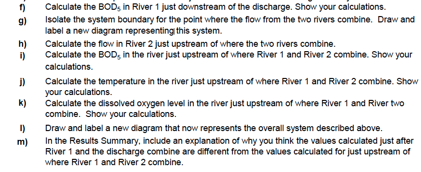Solved The flows from two rivers, River 1 and River 2, | Chegg.com