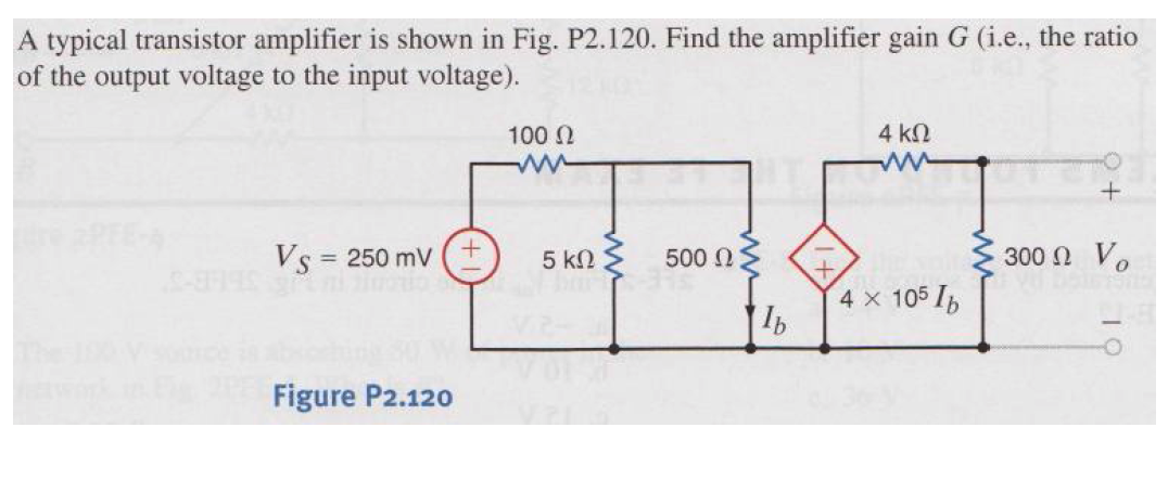 Solved A typical transistor amplifier is shown in Fig. | Chegg.com