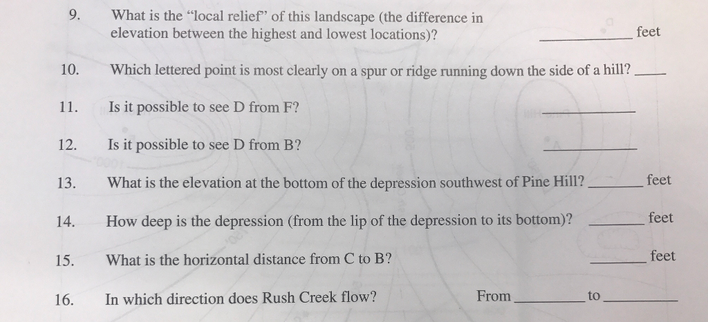 (Solved) - Transcribed image text : EXERCISE 28: Contour Lines Name... (1 Answer) | Transtutors