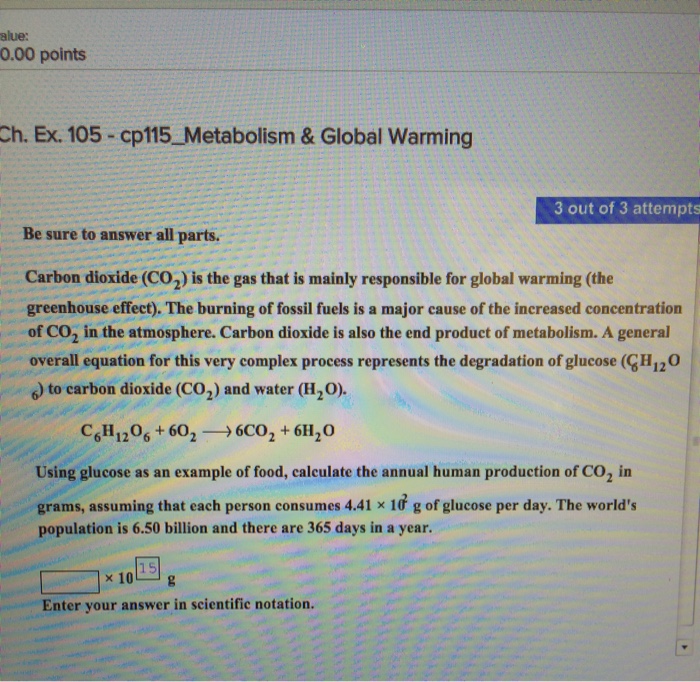 Solved Carbon dioxide (C02) is the gas that is mainly | Chegg.com