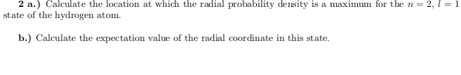 Solved a.) Calculate the location at which the radial | Chegg.com