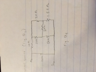 Solved 1) Find source voltage across 1mA current source (Fig | Chegg.com