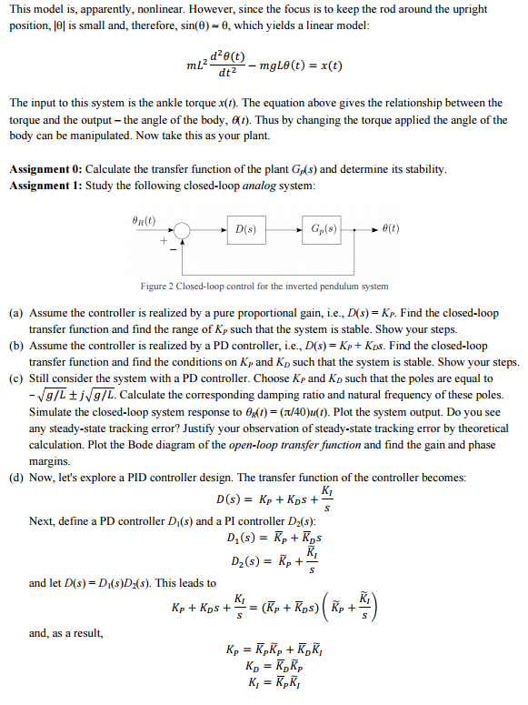 Solved Using simple mechanics from Physics, we can easily | Chegg.com