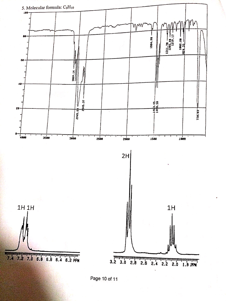 Solved Find the structure of the unknown compound with | Chegg.com
