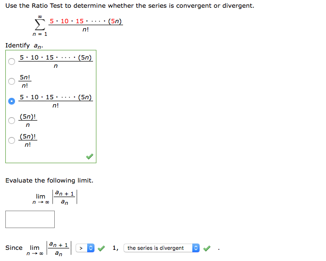 Solved Use the Ratio Test to determine whether the series is | Chegg.com
