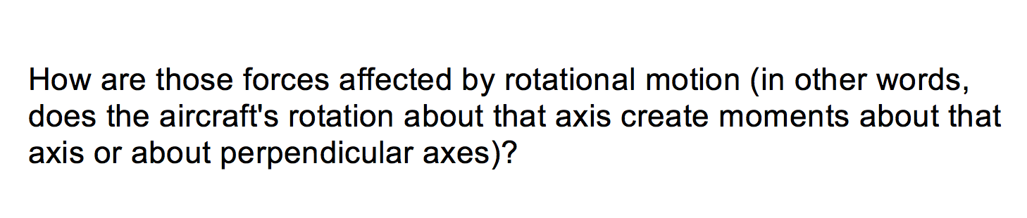 Solved Aircraft Motion and Control Control Stabilized by | Chegg.com