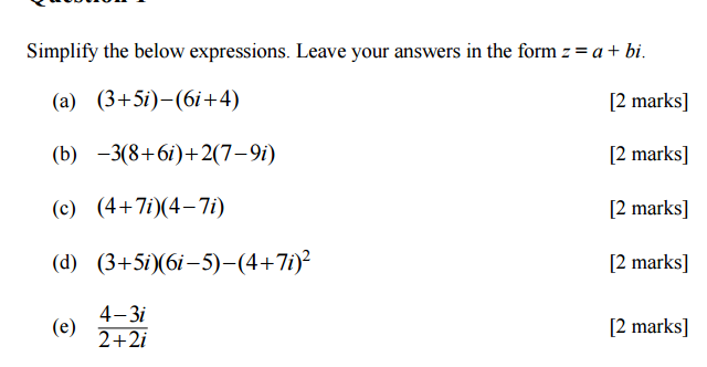 Solved Simplify the below expressions. Leave your answers in | Chegg.com