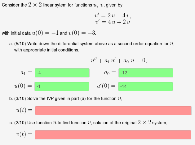Solved Linear-Differential-Systems: Problem | Chegg.com