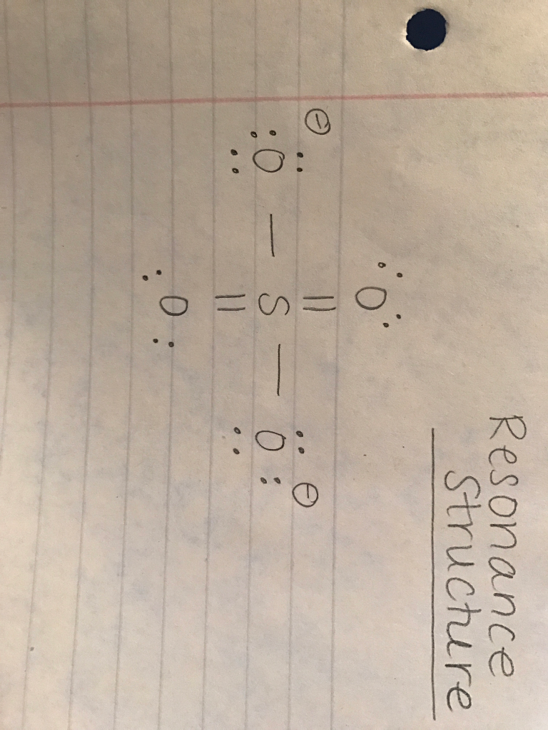 Solved Resonance Structure | Chegg.com