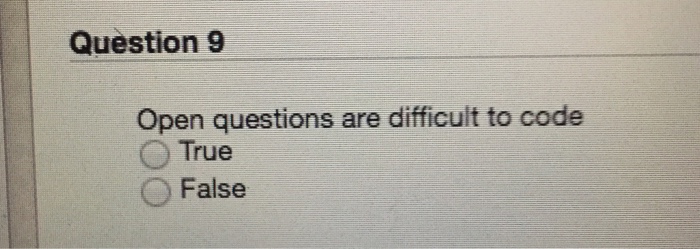 Solved Open questions are difficult to code | Chegg.com