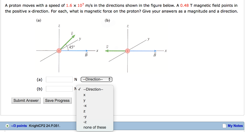 Solved A proton moves with a speed of 1.6 x 10^7 m/s in the | Chegg.com