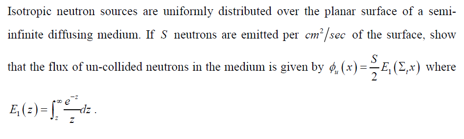 Solved Isotropic neutron sources are uniformly distributed | Chegg.com