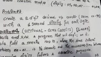 Solved WAITE AND -RUN A program that will MoD lo A Count ef | Chegg.com