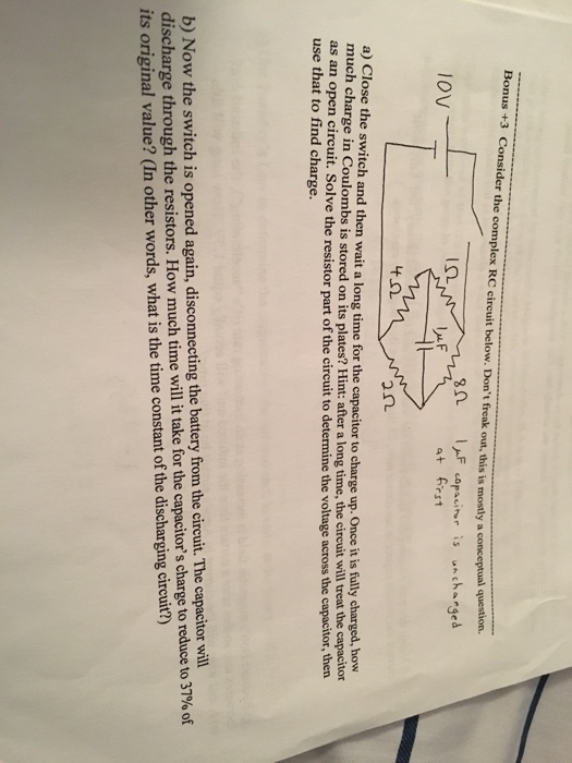 Solved Consider the complex RC circuit below. Don't freak | Chegg.com