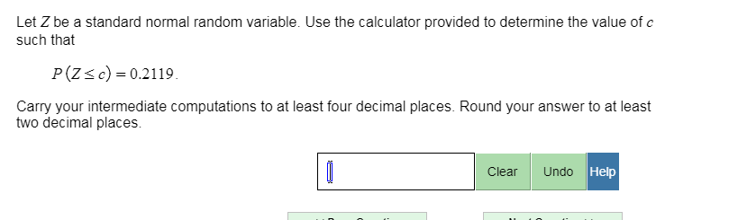 Solved Let Z be a standard normal random variable. Use the | Chegg.com