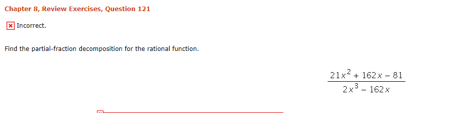 Solved Chapter 8, Review Exercises, Question 121 xIncorrect. | Chegg.com