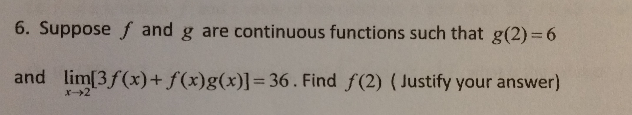 Solved Suppose f and g are continuous functions such that | Chegg.com