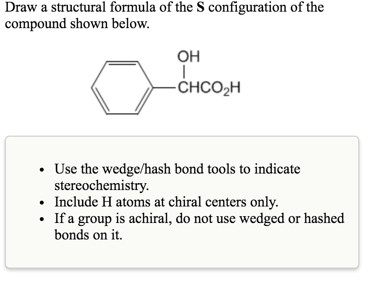 Solved Draw a structural formula of the SS configuration of | Chegg.com