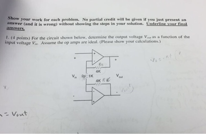 Solved For the circuit shown below, determine the output | Chegg.com
