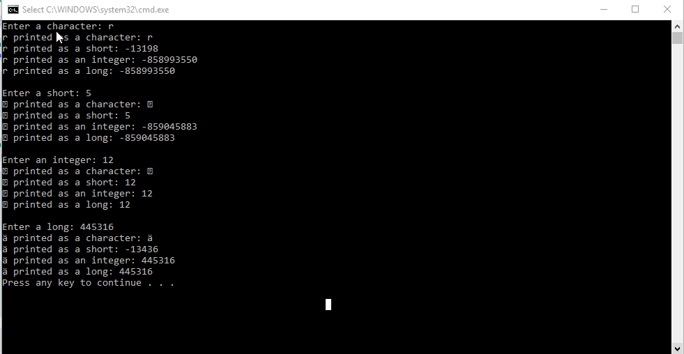 Solved 10.8 (Using Unions) Create union integer with members | Chegg.com