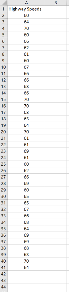 Solved (Use Excel) A police officer is concerned about | Chegg.com