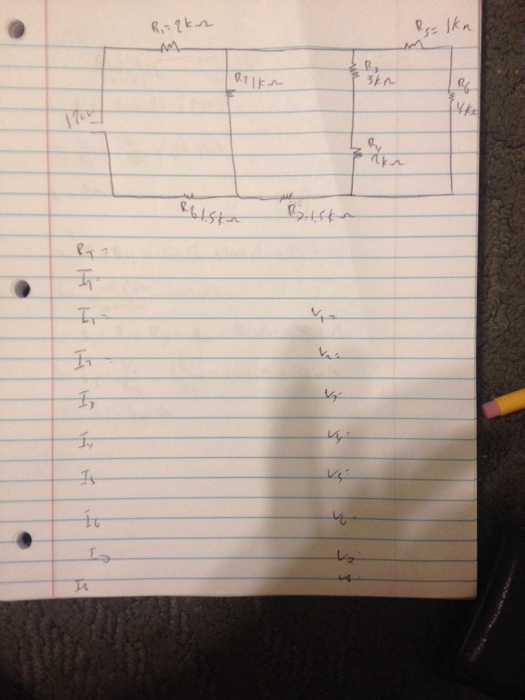 Solved RT= IT= I1= I2= I3 I4 I5 I6 I7 I8 V1 V2 V3 V4 V5 V6 | Chegg.com