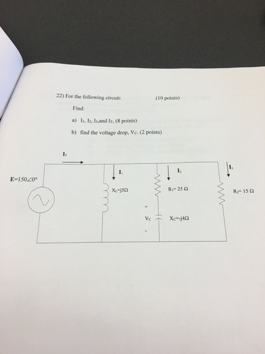Solved For the following circuit: find: I_1, I_2, and I_r, | Chegg.com