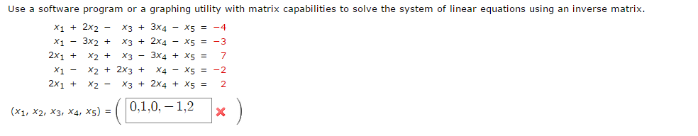 Solved Use a software program or a graphing utility with | Chegg.com