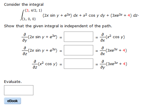 Solved Consider the integral integral^(3, pi/2, 1)_(1, 0, | Chegg.com