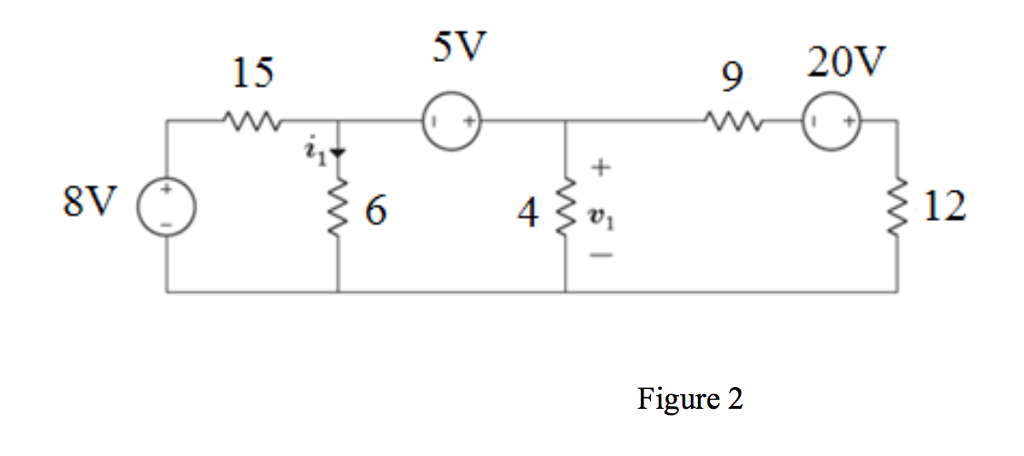 Solved Find current i1 and voltage v1 in the circuit shown | Chegg.com Solved Find current i1 and voltage v1 in the circuit shown | Chegg.com