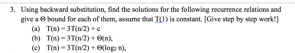 Solved 3. Using backward substitution, find the solutions | Chegg.com