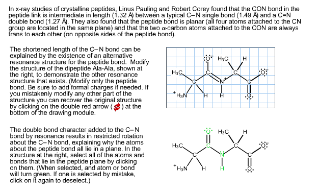 Solved In x-ray studies of crystalline peptides, Linus | Chegg.com