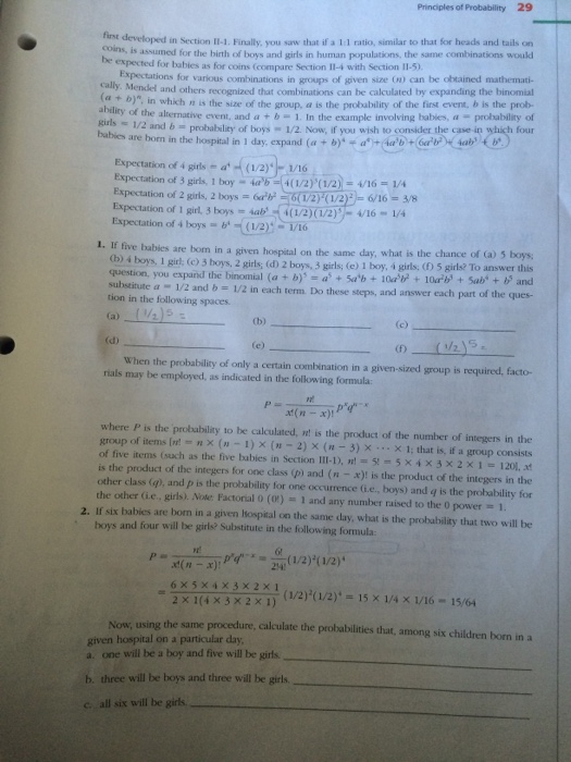 Solved Principles of Probability 29 developed in Section | Chegg.com