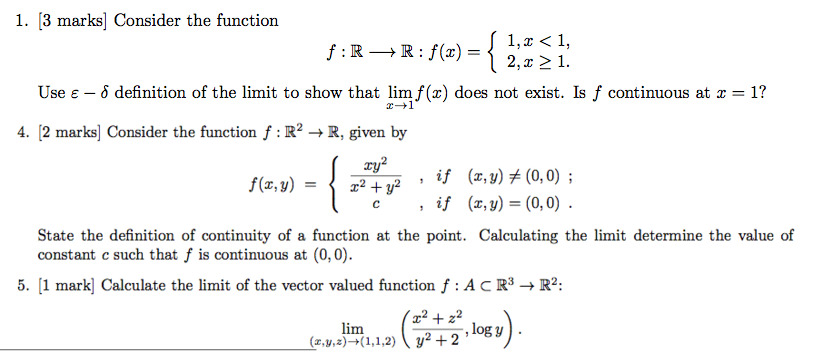 Solved Consider The Function F R Rightarrow R Fx 1 