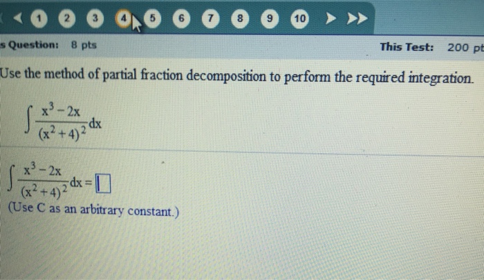 Solved Use the method of partial fraction decomposition to | Chegg.com
