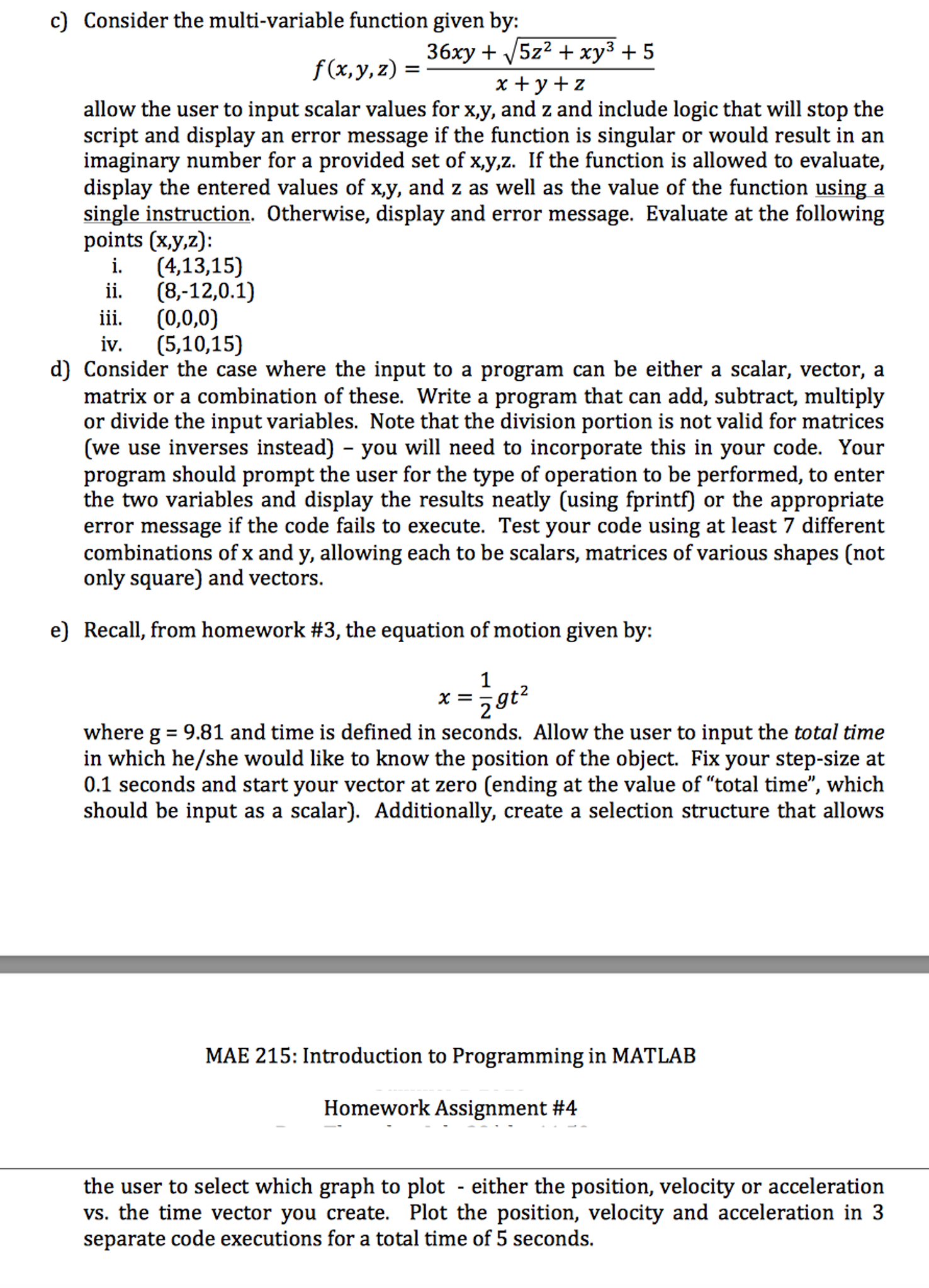 User-defined input-output and logical statements, | Chegg.com