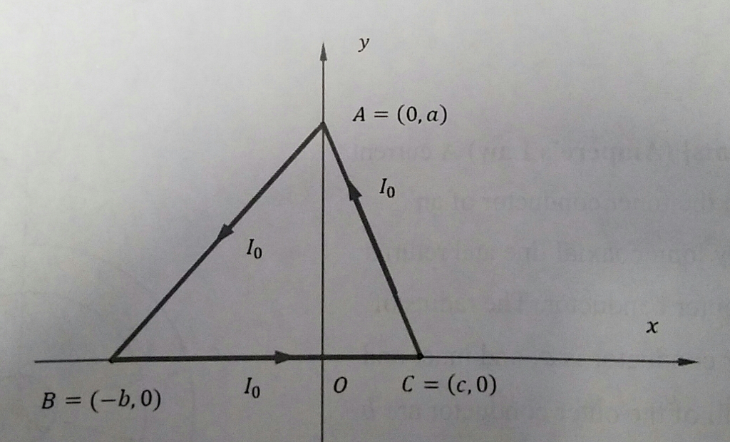 Solved 1. 120 pointsl (A triangular loop) A d-c current lo | Chegg.com