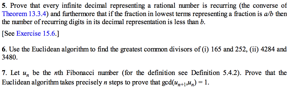 Solved Prove that every infinite decimal representing a | Chegg.com