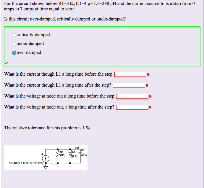Solved For the circuit shown below R 1 = 3 ohm, C 1 = 4 muF | Chegg.com