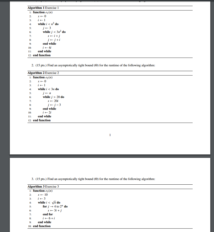 Solved Find an asymptotically tight bound for the runtime of | Chegg.com Solved Find an asymptotically tight bound for the runtime of | Chegg.com