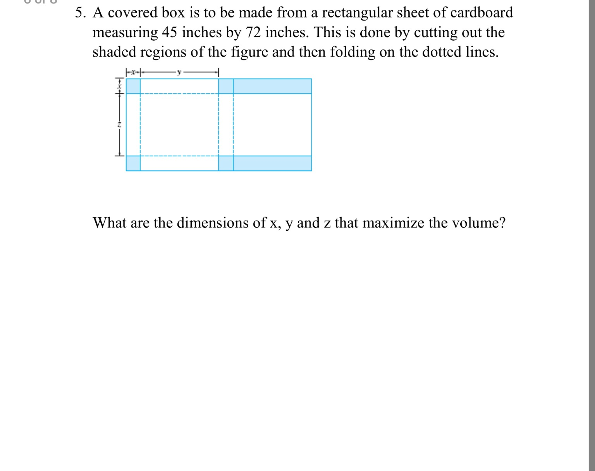 Solved A covered box is to be made from a rectangular sheet | Chegg.com