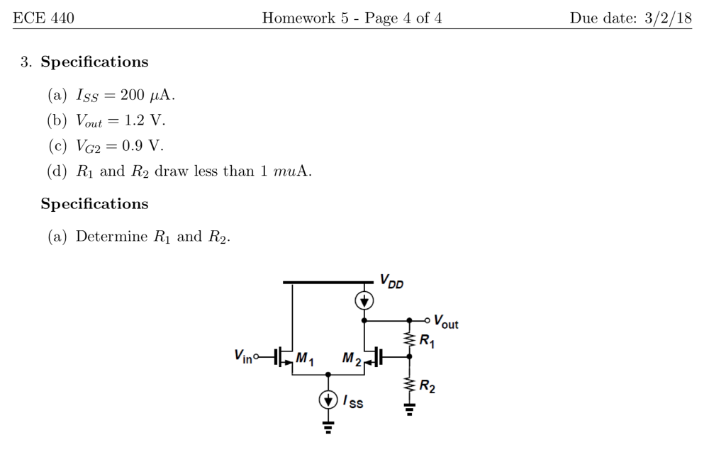 Solved ECE 440 Homework 5 - Page 4 of 4 Due date: 3/2/18 3. | Chegg.com