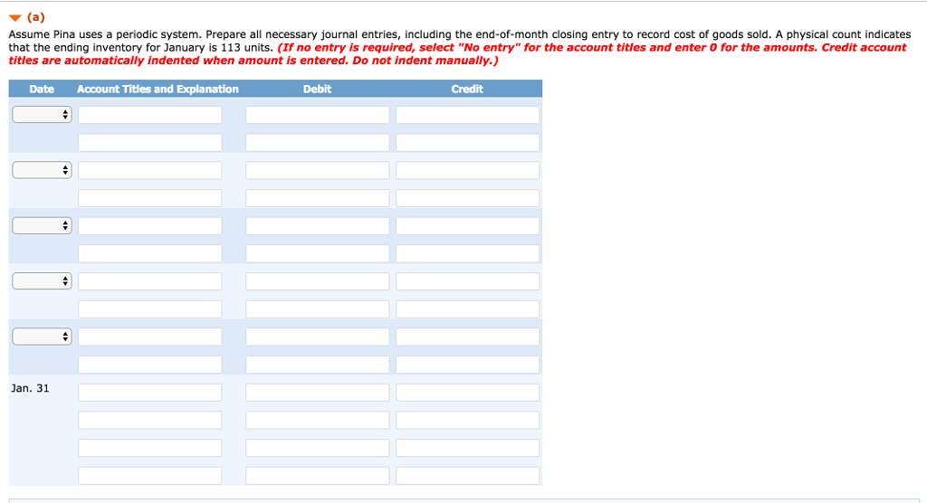 Solved Exercise 8-9 (Part Level Submission) Pina Company | Chegg.com