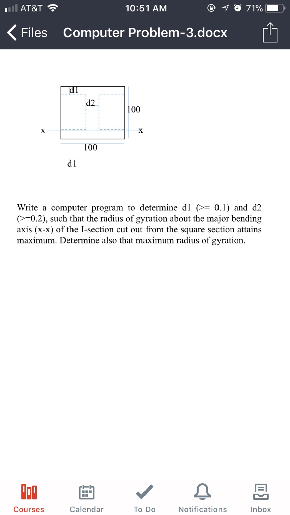 Solved AT&T 10:51 AM Files Computer Problem-3.docx 「 d2 100 | Chegg.com