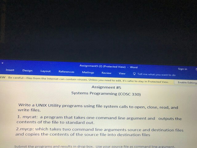 Solved Assignment5 (2) (Protected View) - Word Sign in | Chegg.com