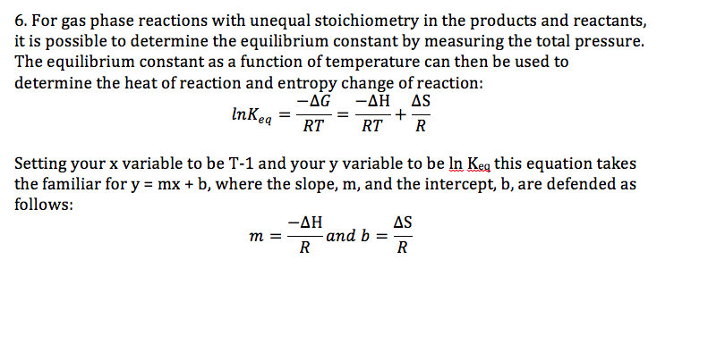 Solved 6. For gas phase reactions with unequal stoichiometry | Chegg.com