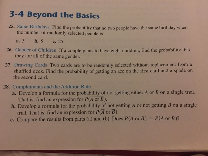 Solved How do you do number 27? Without replacement with a | Chegg.com